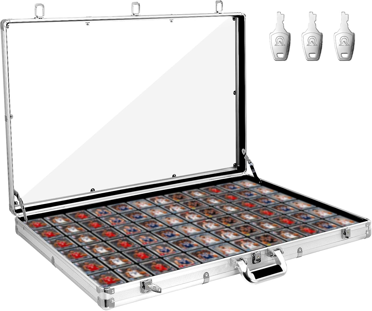 Amazon.com: 34"x22" Card Display Case, Lockable Trading Card Case with ...