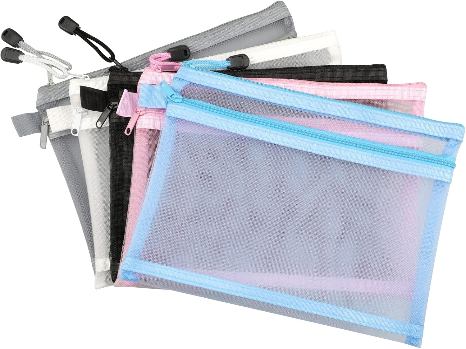 aupawdy 5PCs A5 Plastic Wallets A5 Document Wallets A5 Plastic Folder ...