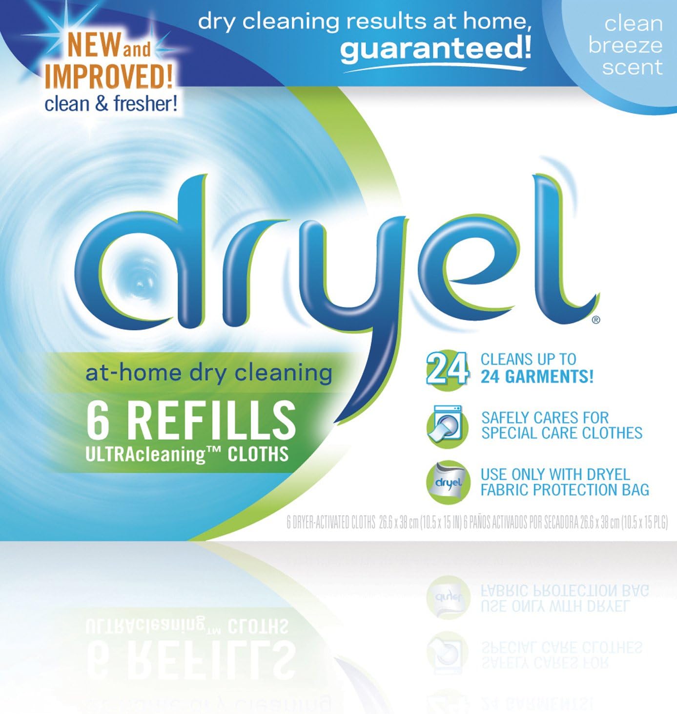 Amazon.com: Dryel Clean Breeze Refills, 6 count boxes (Pack of 2 ...