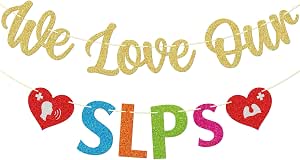 Amazon.com: Firefairy We Love Our SLPs Banner, Pre-strung Speech ...