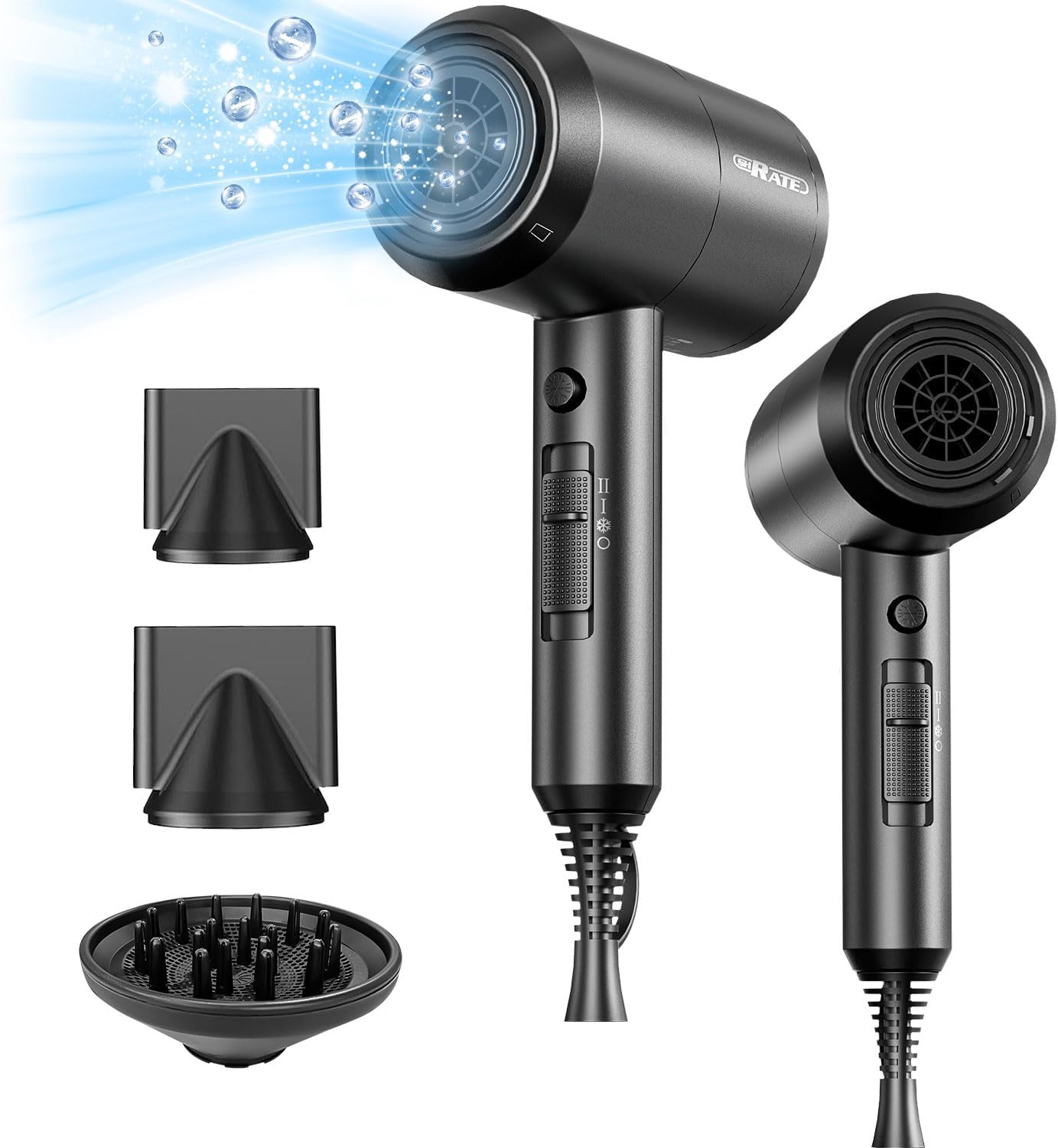 Amazon.com : Wavytalk Portable Hair Dryer with Diffuser, Foldable Mini ...