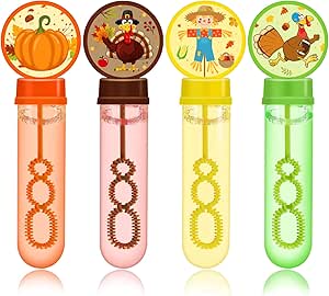 Amazon.com: ZMLM 24Pack Fall Thanksgiving Party Favors Bubbles for kids ...