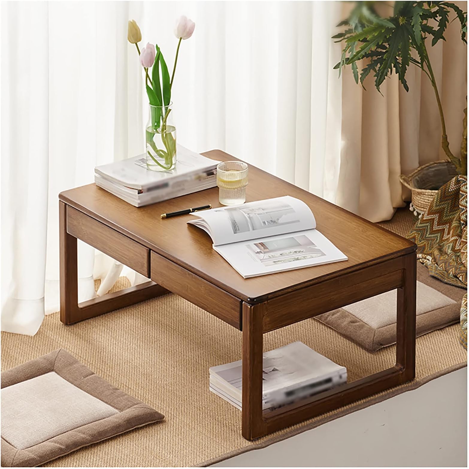 Amazon.com: Japanese Floor Table, Low Altar Table for Meditation ...