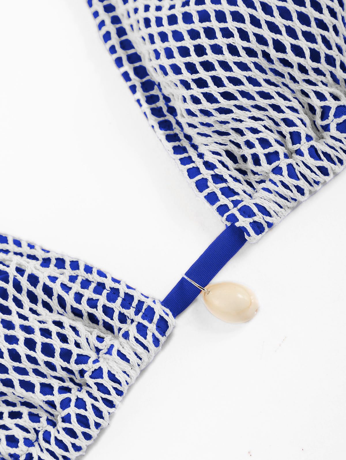 Snapklik.com : ZAFUL Womens Triangle Bikini Multiway Fishnet Tie Side ...