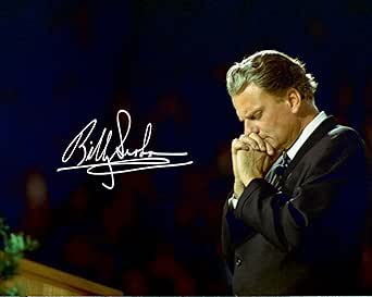 Amazon.com: Reverend Billy Graham evangelist reprint signed photo #3 RP ...