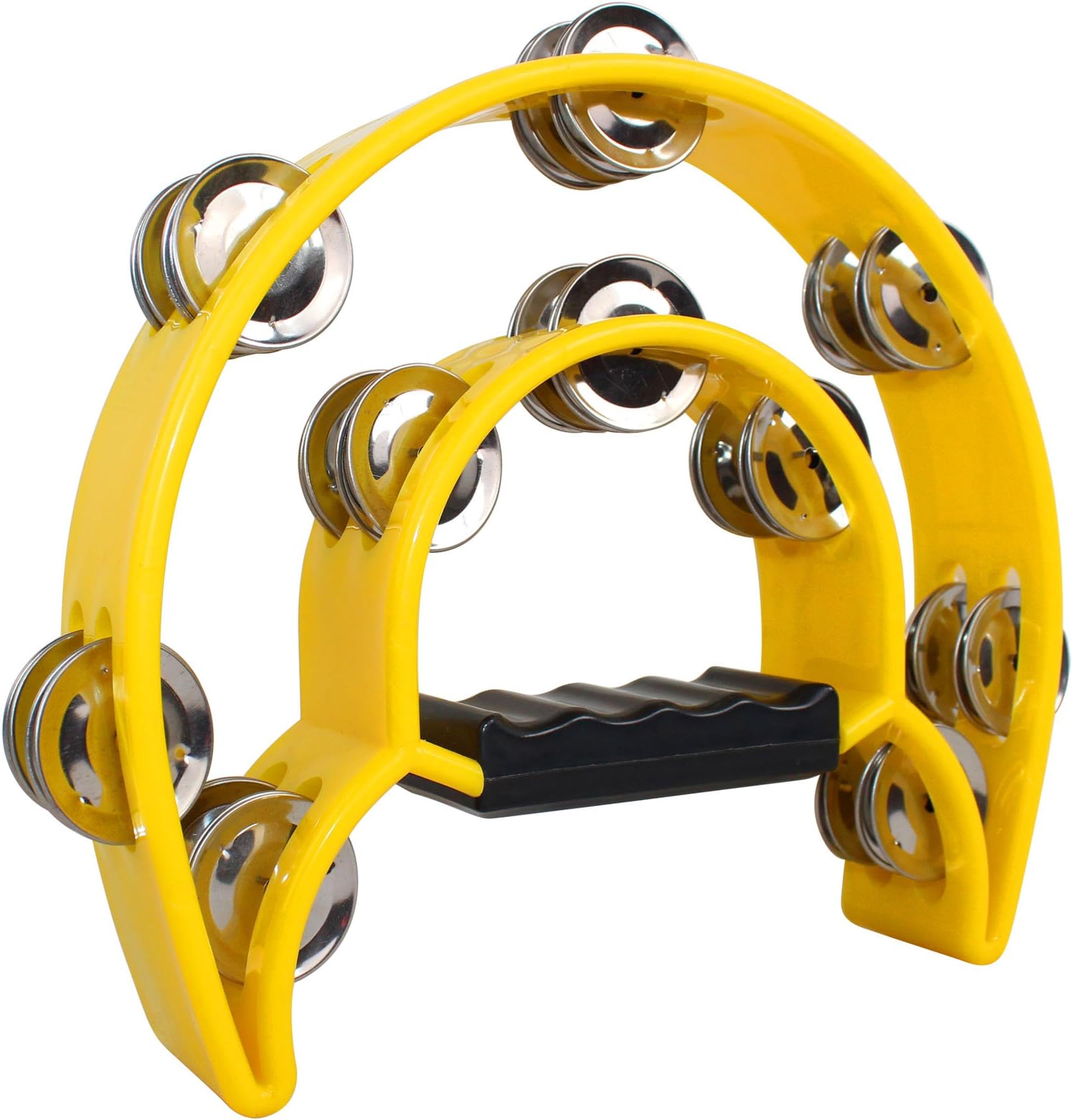 Amazon.com: YMC Half Moon Tambourine Double Cutaway TAM20-YW -Yellow ...