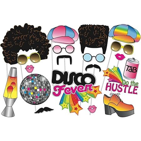 Amazon.com: 70's Dance Party Decoration 70's Photo Door Banner Backdrop ...