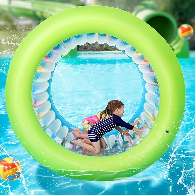 Zoostliss 73" XL Giant Rolling Wheel Heavy Duty Inflatable Roller Wheel ...