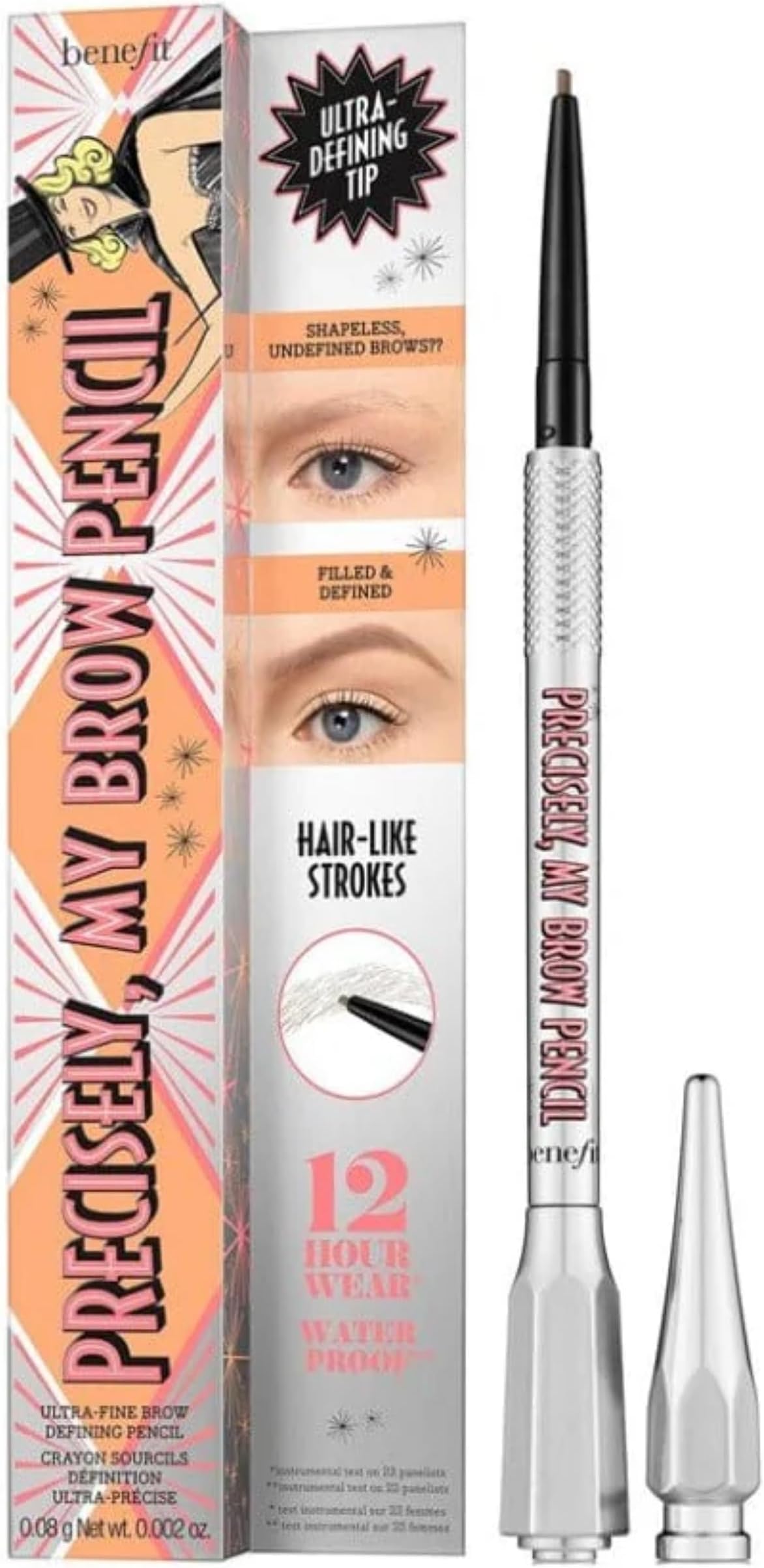 Amazon.com : Benefit Precisely My Brow Detailer Microfine Brow Pencil ...