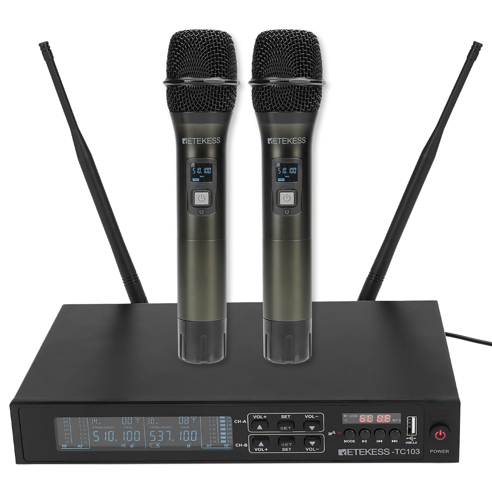 Snapklik.com : TC103 Wireless Microphones Bluetooth, Dual Wireless ...