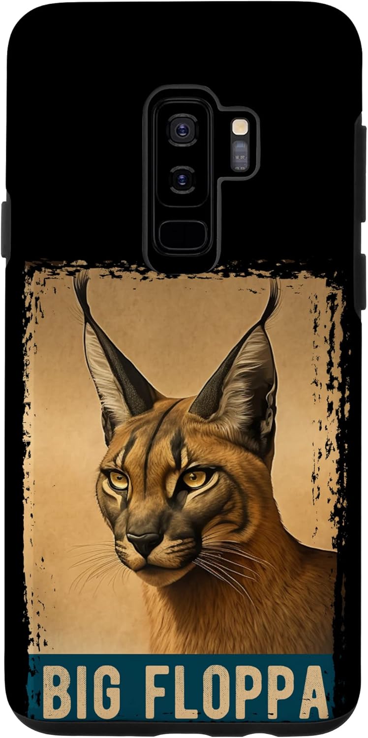 Amazon.com: Galaxy S9+ Big Floppa Shirt For Kids Meme Cute Caracal Cat ...