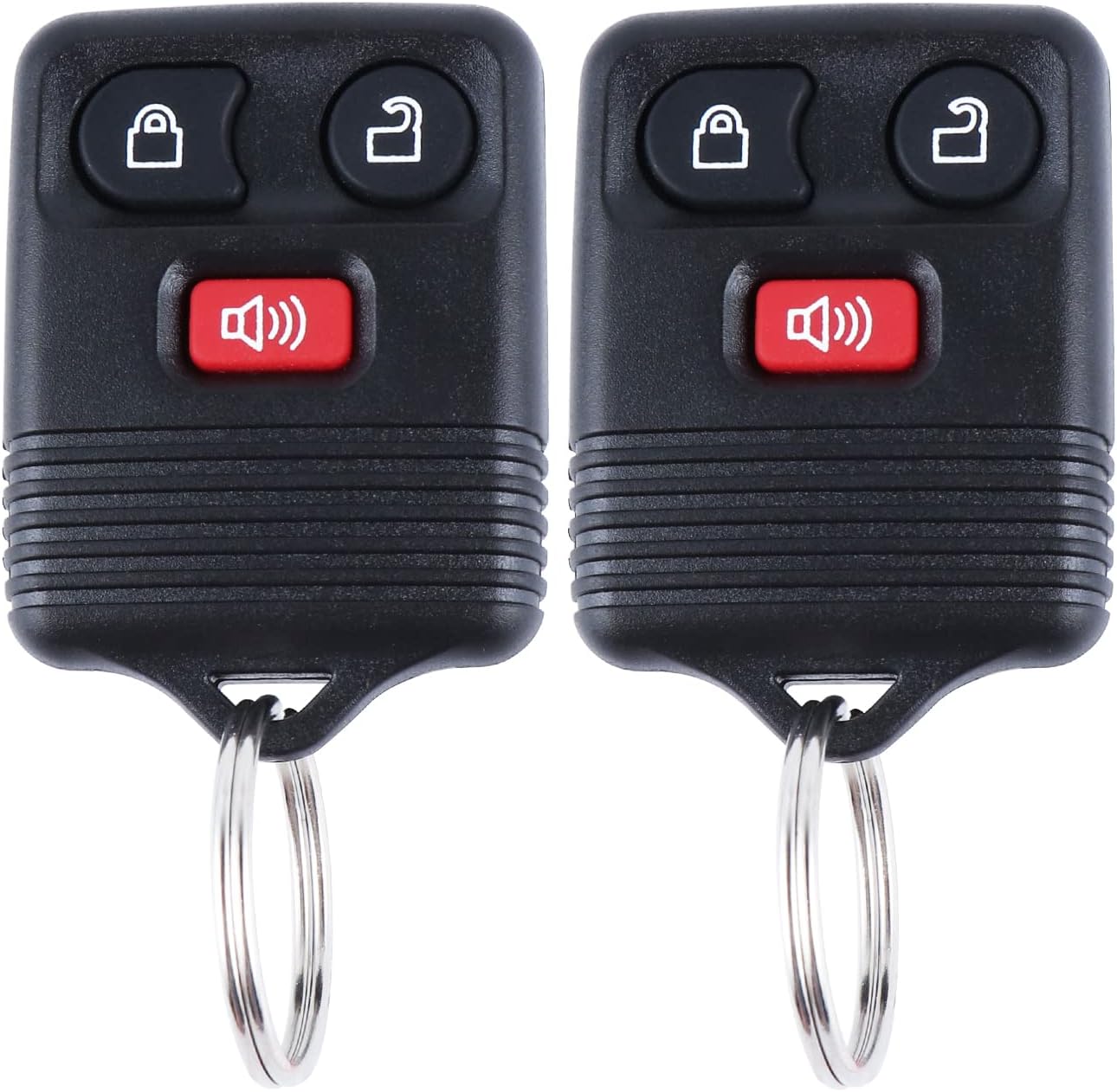 Amazon.com: 2 KeylessOption Red Replacement 3 Button Keyless Entry ...