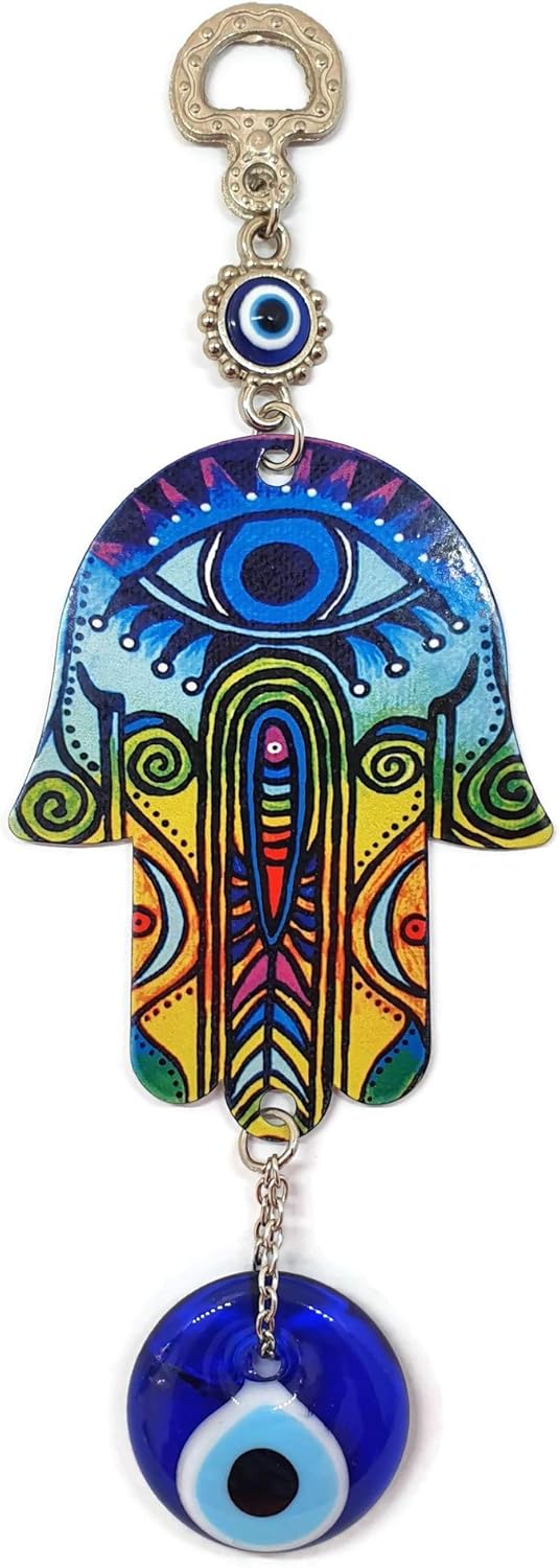 Amazon.com: MYSTIC JEWELS - House Blessing Hamsa Hand of Fatima with ...