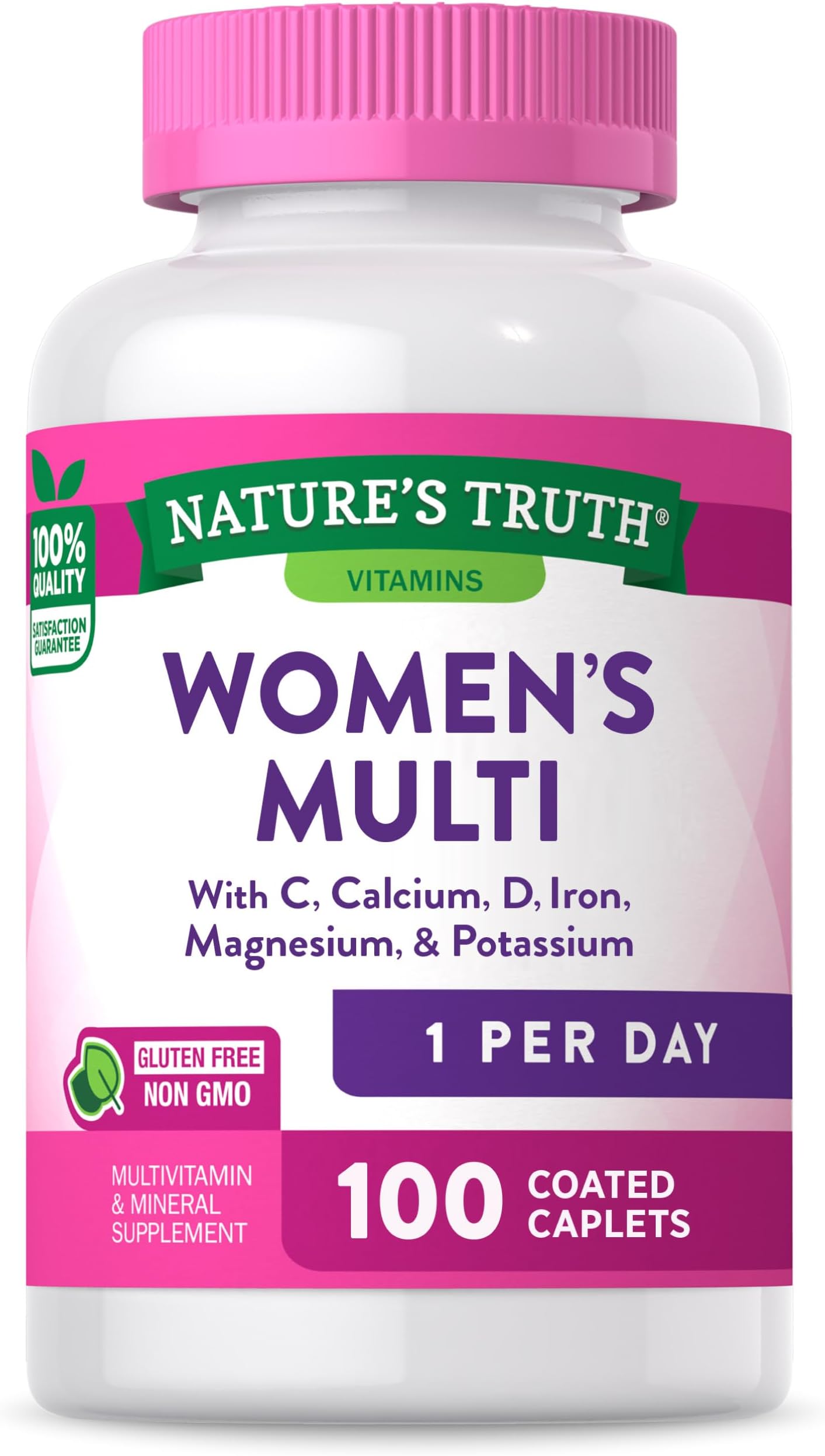 Amazon.com: Nature's Truth Multivitamin For Women with Iron | 100 Pills ...