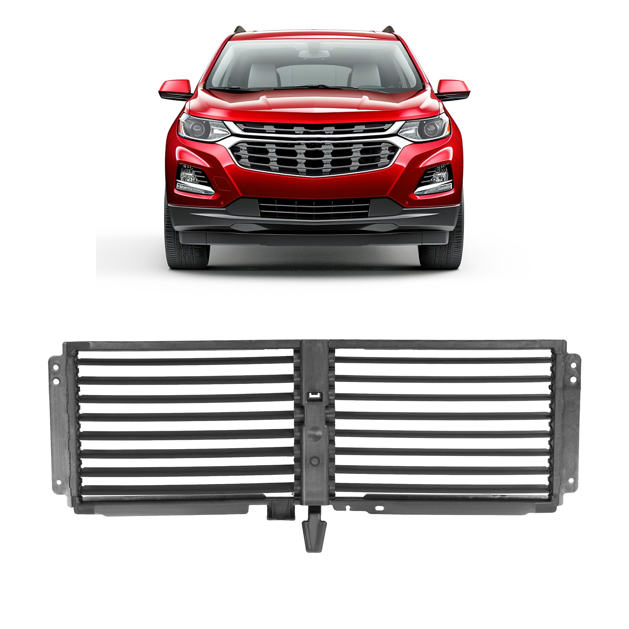 Amazon.com: HECASA Radiator Upper Shutter Grille Compatible with 2018 ...