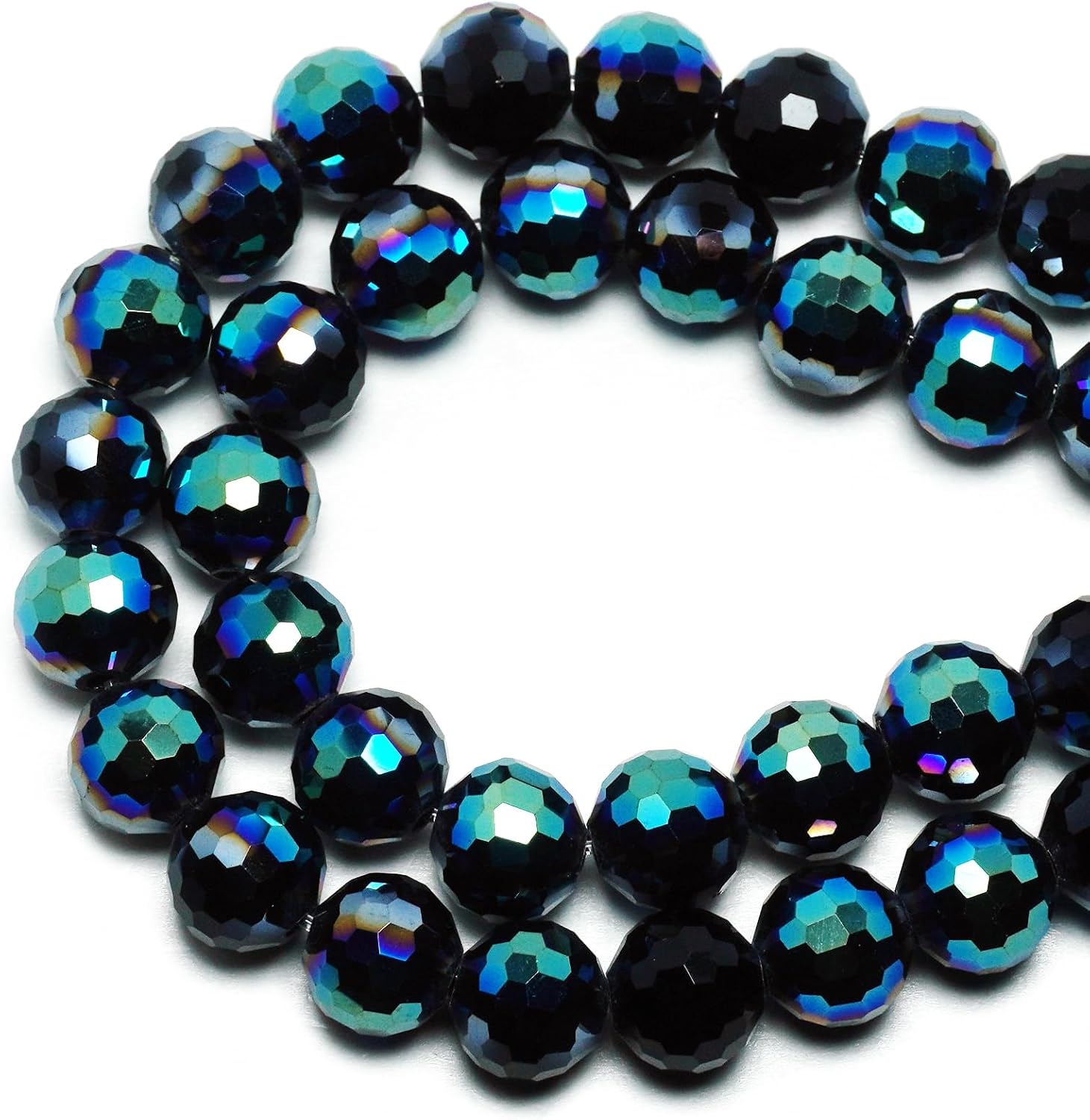 Amazon.com: DIQIO 6mm Sparkle 96 Faceted Crystal Beads (94-100pcs ...