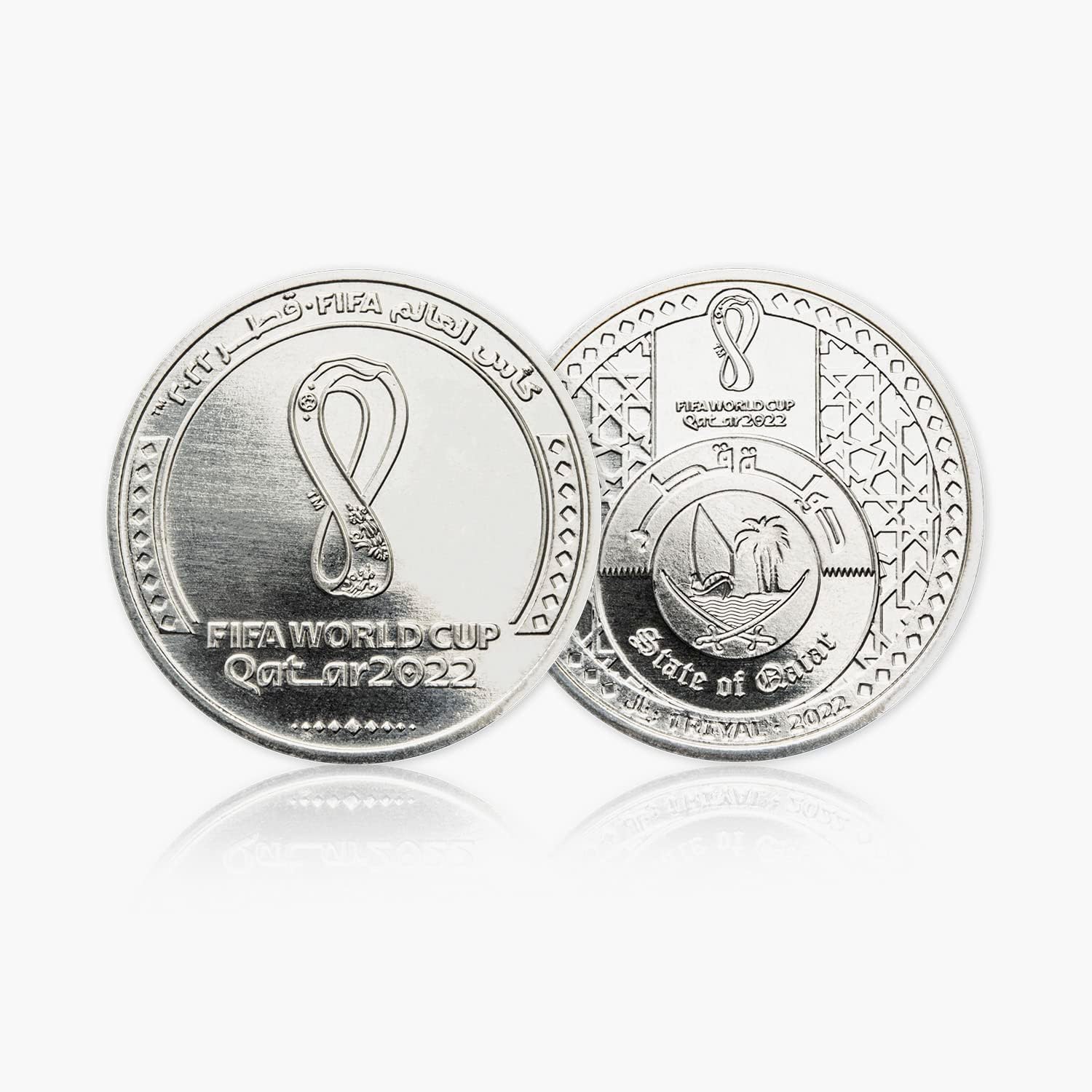 Collectable FIFA World Cup Qatar 2022 Football Championship Emblem Coin ...
