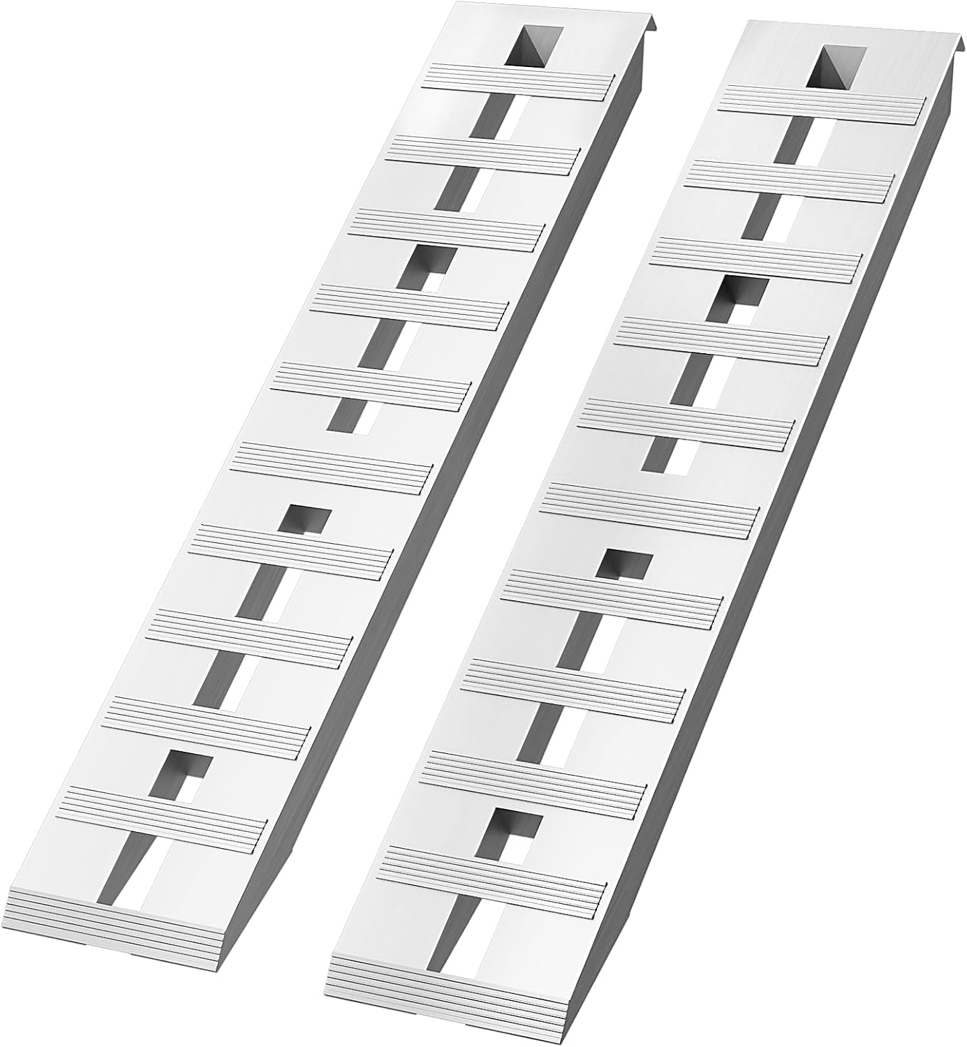 Amazon.com: 2Pcs Aluminum Trailer Ramps, 6000 lbs, Heavy-Duty Ramps ...