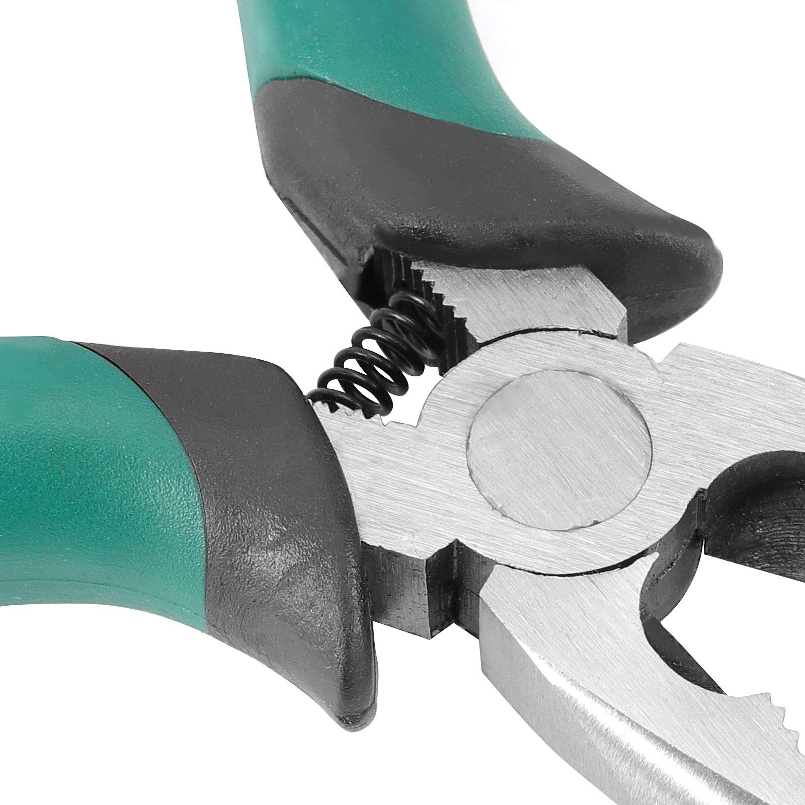 ZOENHOU 16 PCS 6 Inch Spring Loaded Needle Nose Pliers with Side Cutter ...