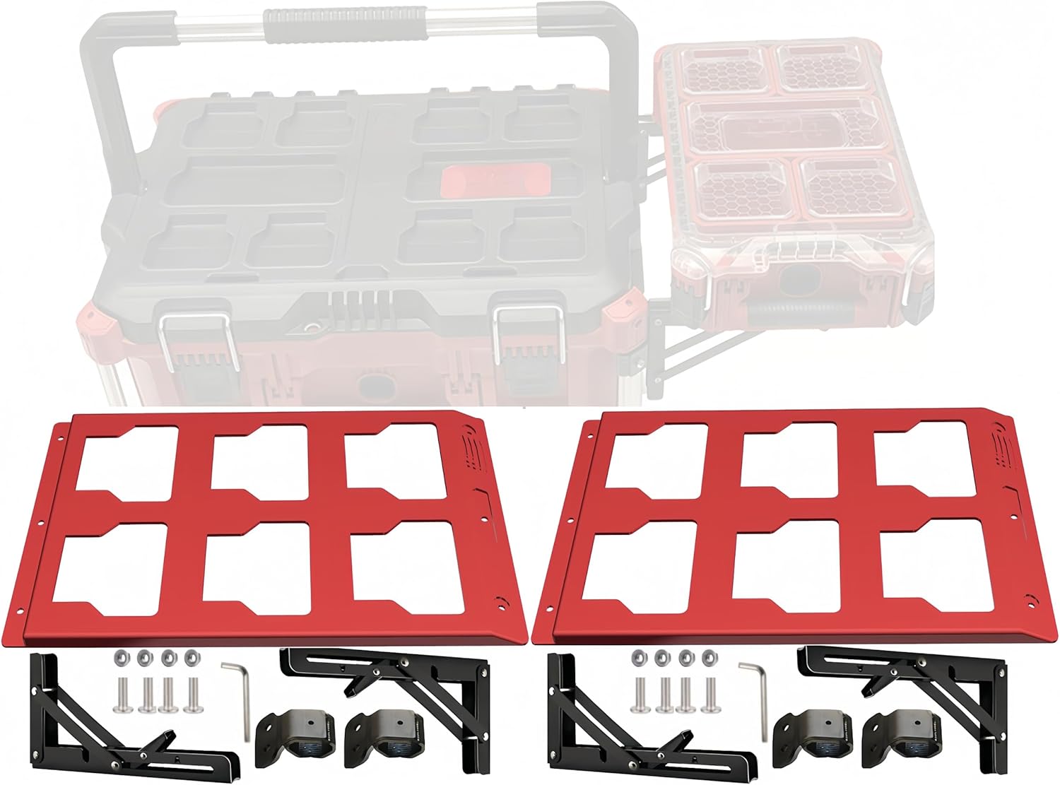 For Milwaukee Packout Compatible Folding Storage Mount, Side Storage ...