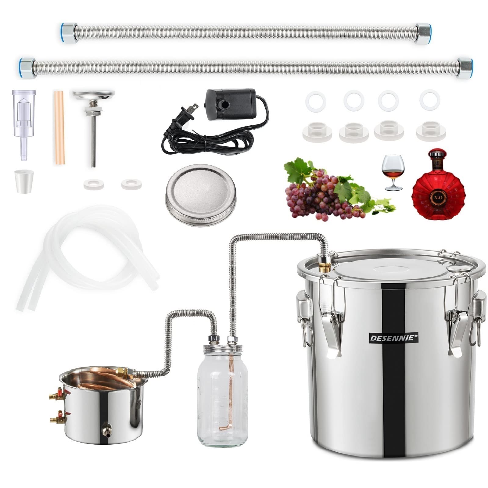 Snapklik.com : DESENNIE Shine Still Alcohol Distiller 13.2 Gallon