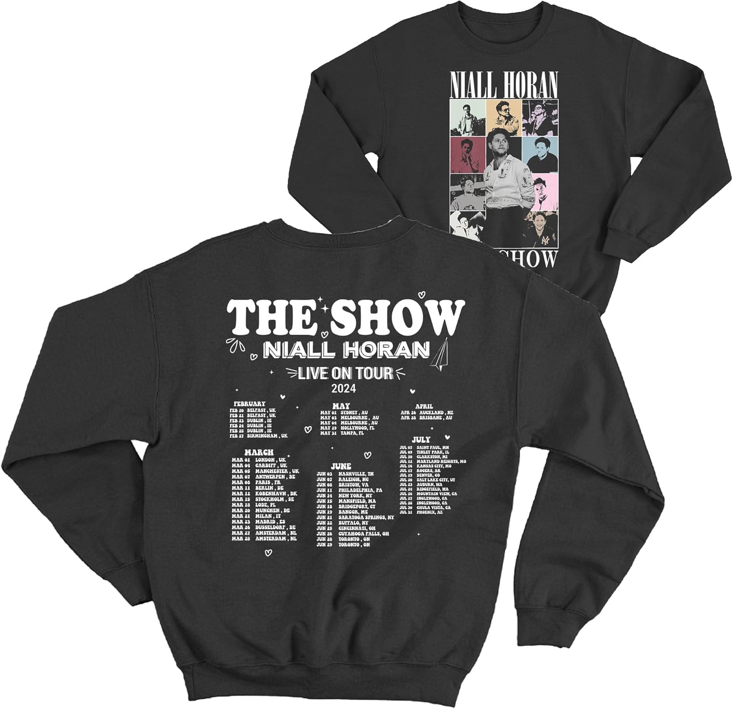 Amazon.com: [Freeship] ERASs Niall Music Horan Shirts, Niall The Show ...