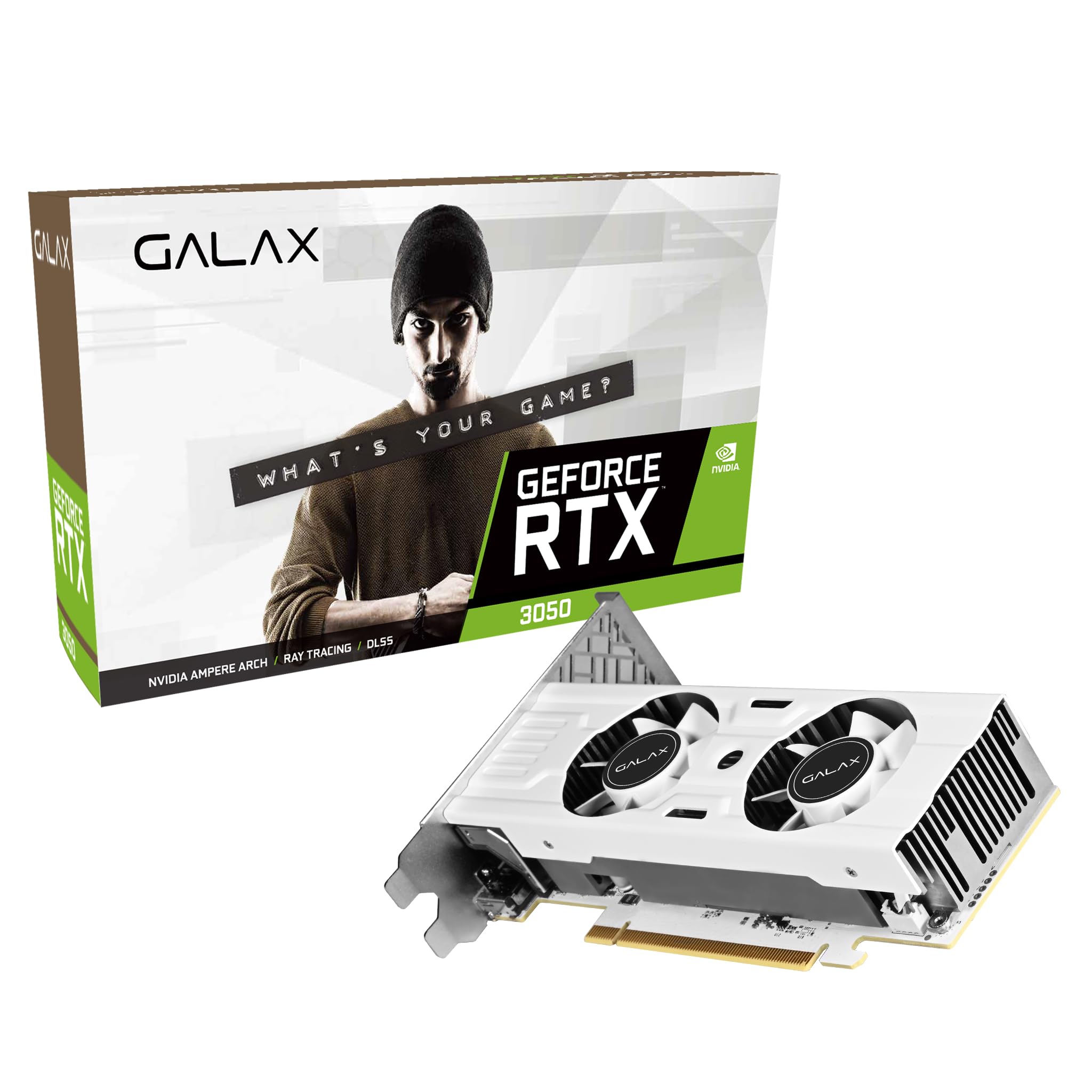 Amazon.in: Buy Galax GeForce RTX 3050 6GB White 6GB GDDR6 SFF Graphics ...