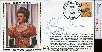 GINGER ROGERS SIGNED JSA CERTIFIED FDC AUTHENTICATED AUTOGRAPH at ...