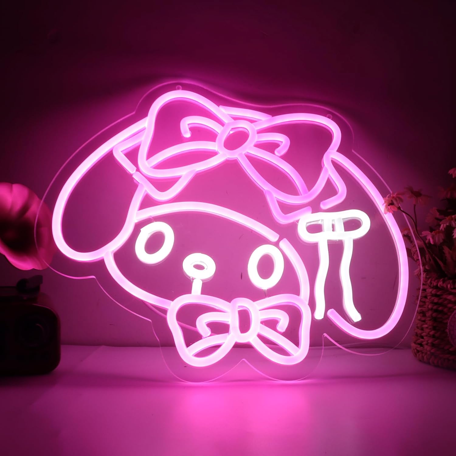 Amazon.com : HJALKHGGS Melody Neon Sign for Wall Decor Anime Melody ...