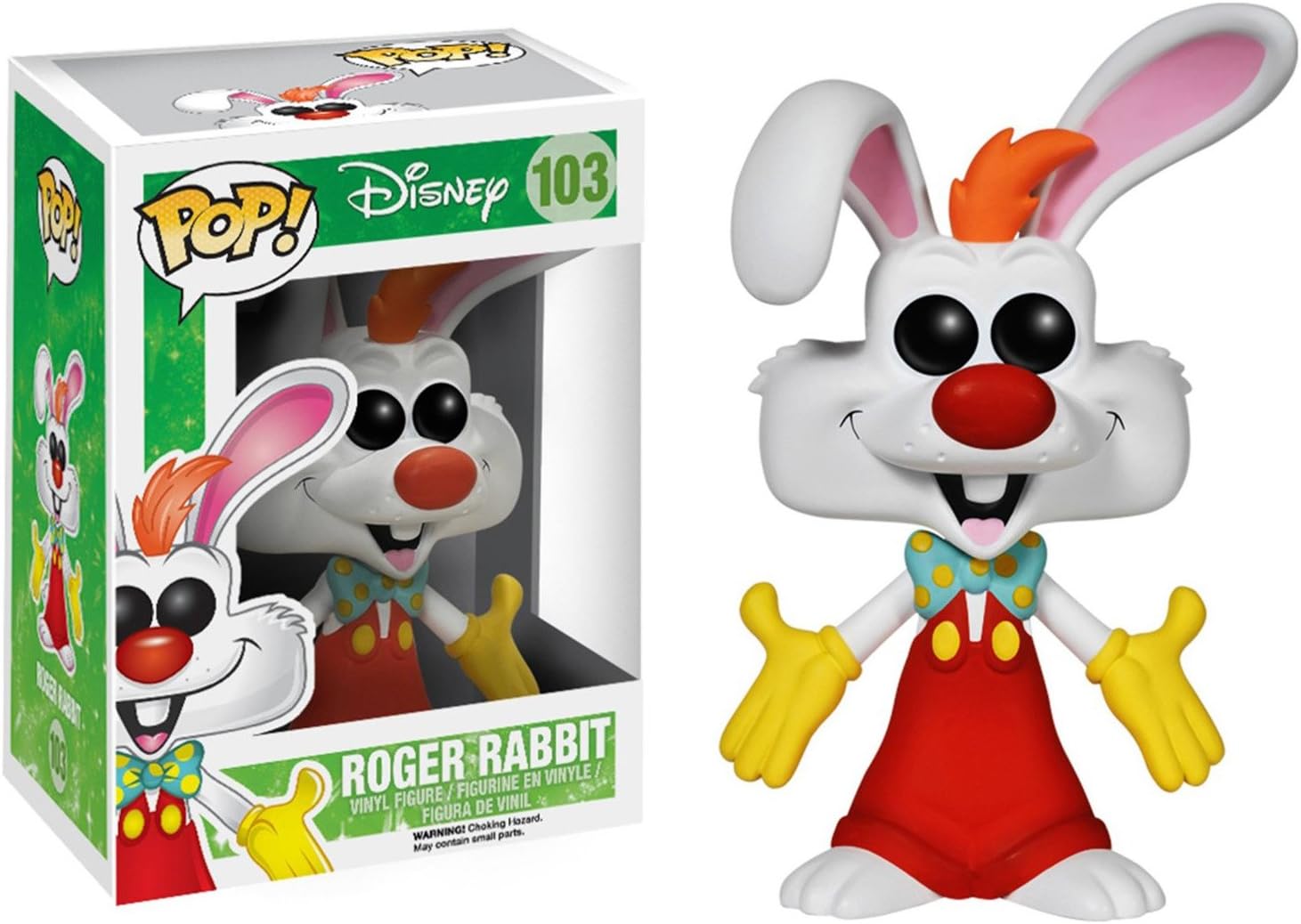 Amazon.com: Funko Pop! Disney: Roger Rabbit Roger Rabbit Action Figure ...