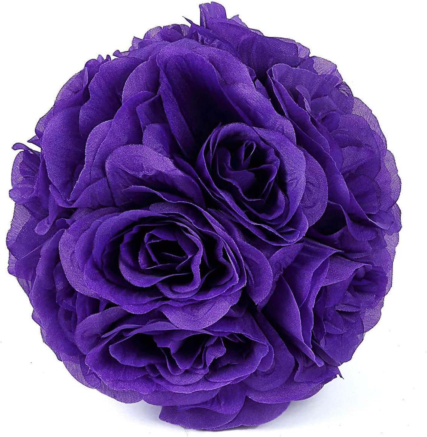 Amazon.com: Balsa Circle 2 Purple Roses 7-Inch Wide Pomander Kissing ...
