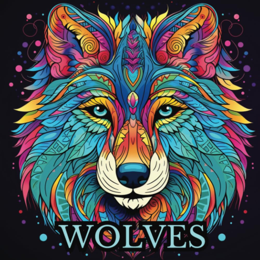 Amazon.com: Wolves Coloring Book: 50 Majestic Wolf Illustrations for ...