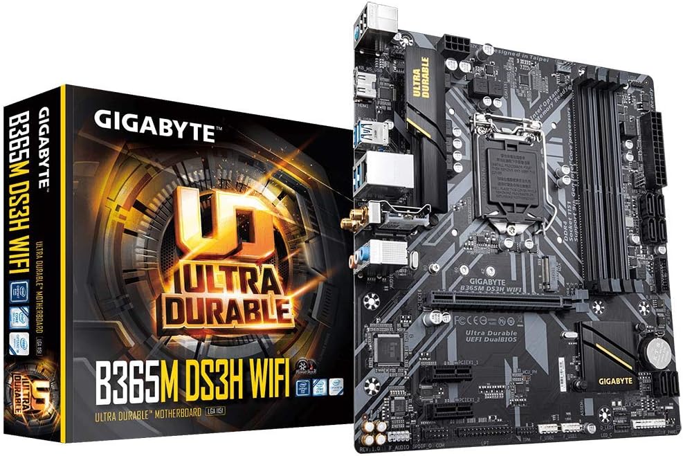 Amazon.in: Buy GIGABYTE B365M Ds3H WiFi Intel B365 Ultra Durable DDR4 ...