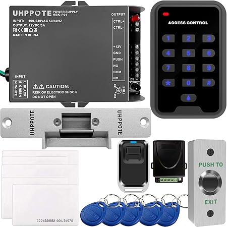 Amazon.com: Waterproof Metal RFID Keypad Door Entry Systems & 600lbs ...