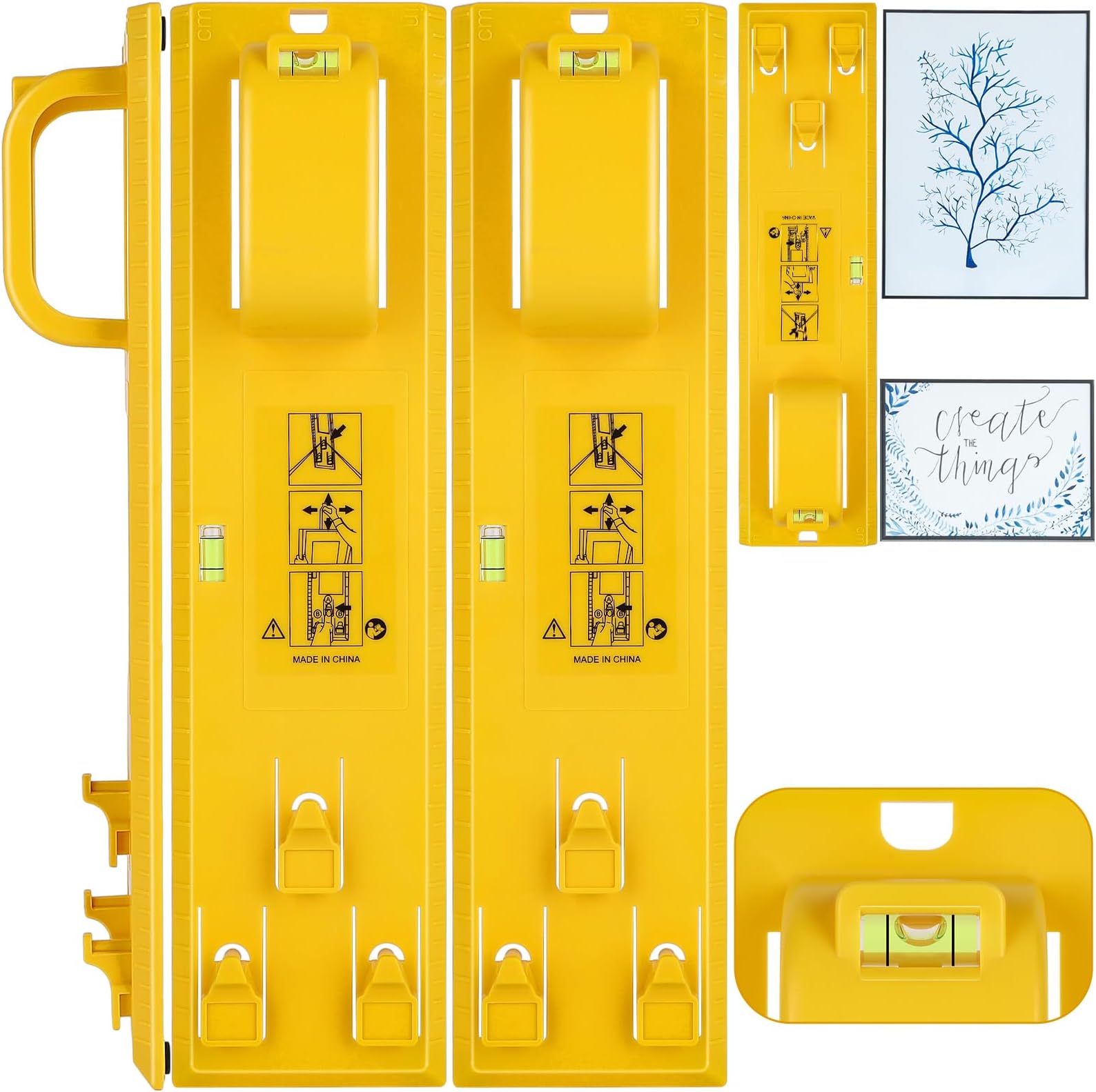 WEISIPU Picture Hanging Tool Kit, Photos Frame Hanger Wall Hanging Kit ...