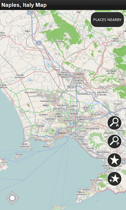 Map Naples Italy