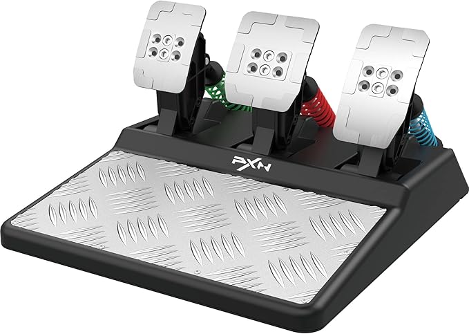 PXN A3 Gaming Pedal, PC Pedals with Accelerator, Clutch and Brake, Hall ...