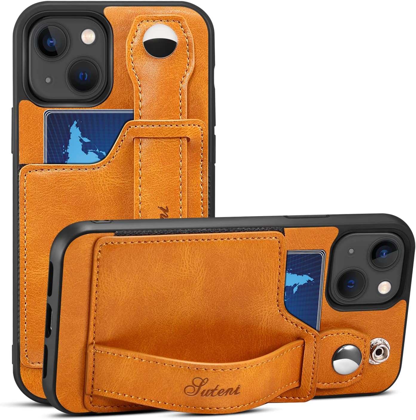 Amazon.com: HXY for iPhone 13 Pro Max Case, PU Leather Wallet Case Back ...