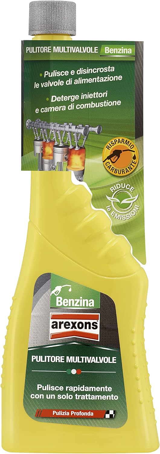 Arexons Additivo Pulitore Multivalvole Benzina, 250 ml, Adatto per ...