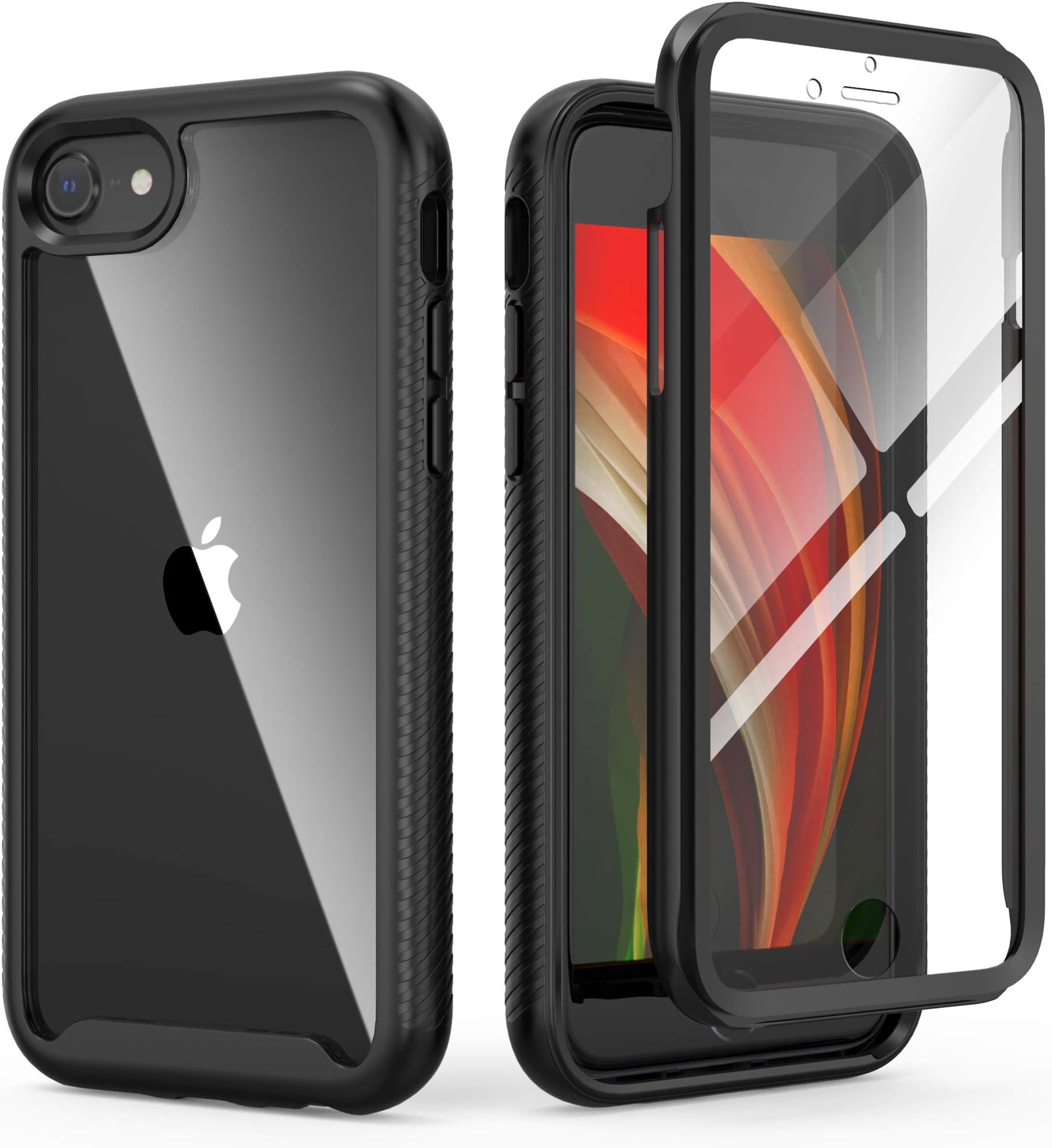 Amazon.com: Mieziba iPhone 8/7 Case, Built-in Screen Protector, Heavy ...