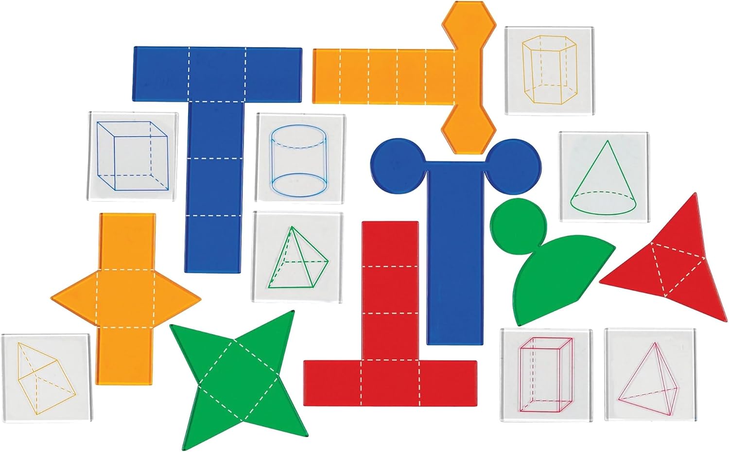 Learning Resources Folding Geometric Shapes Bundle, Math Class ...