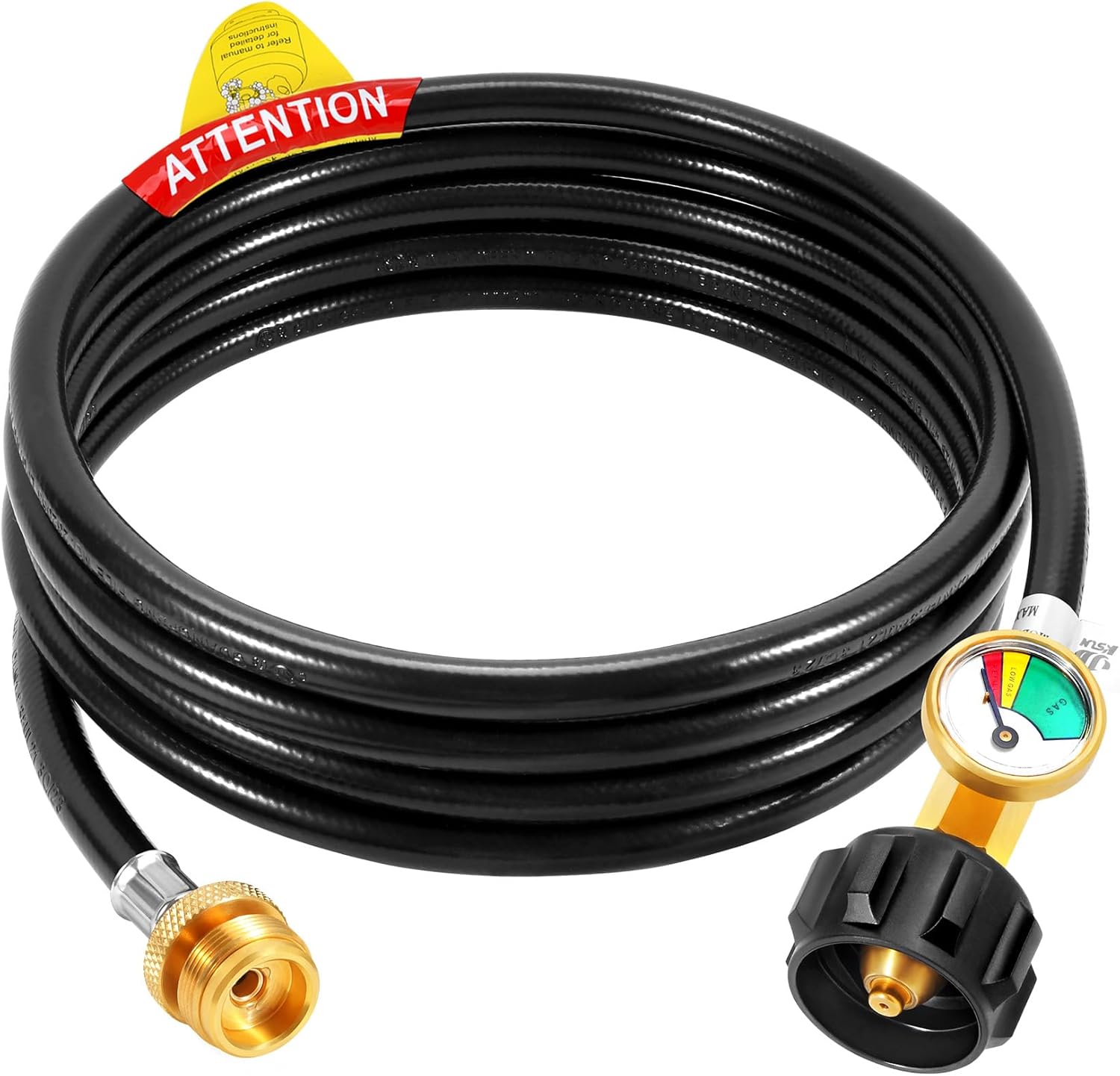 Amazon.com : GasSaf 12FT Propane Hose Propane Adapter Hose 1lb to 20lb ...