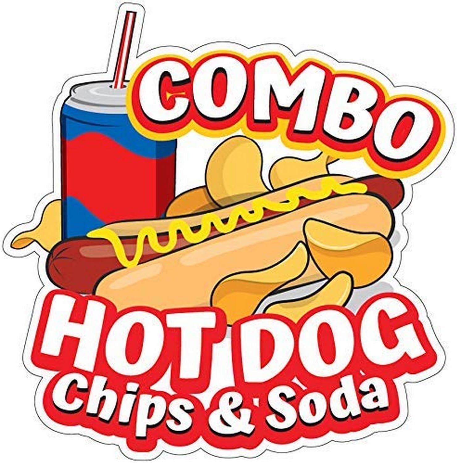 Amazon.com: SignMission Roast Beef Sandwich Decal Concession Stand Food ...