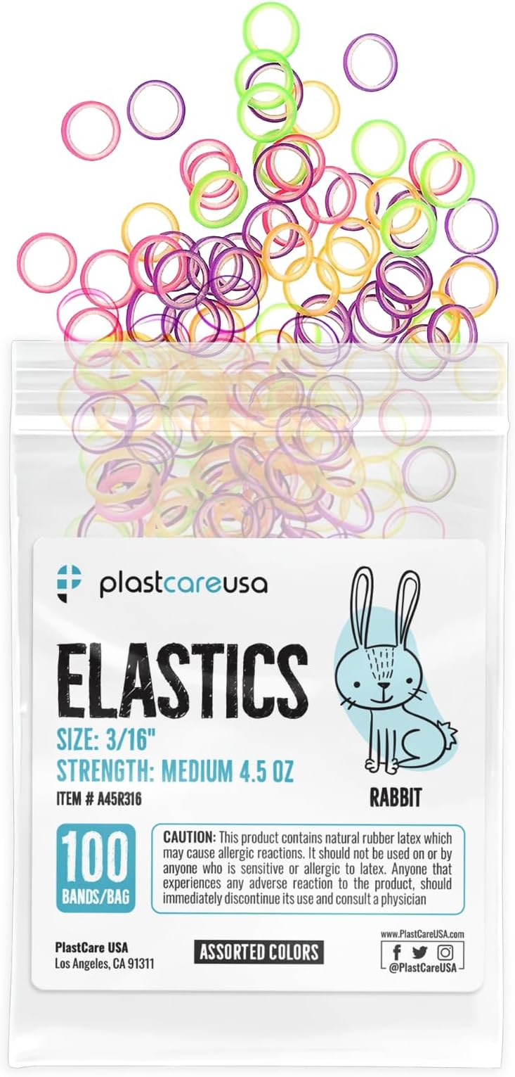 Amazon.com: 500 Pcs Orthodontic Elastic Rubber Bands, 3.5 Ounces Heavy ...