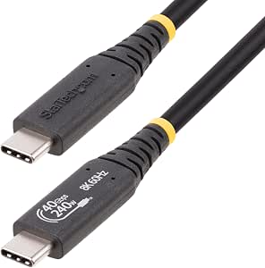 StarTech. com USB4 Cable 1 m - USB-IF Certified USB-C Cable 40G - PD ...