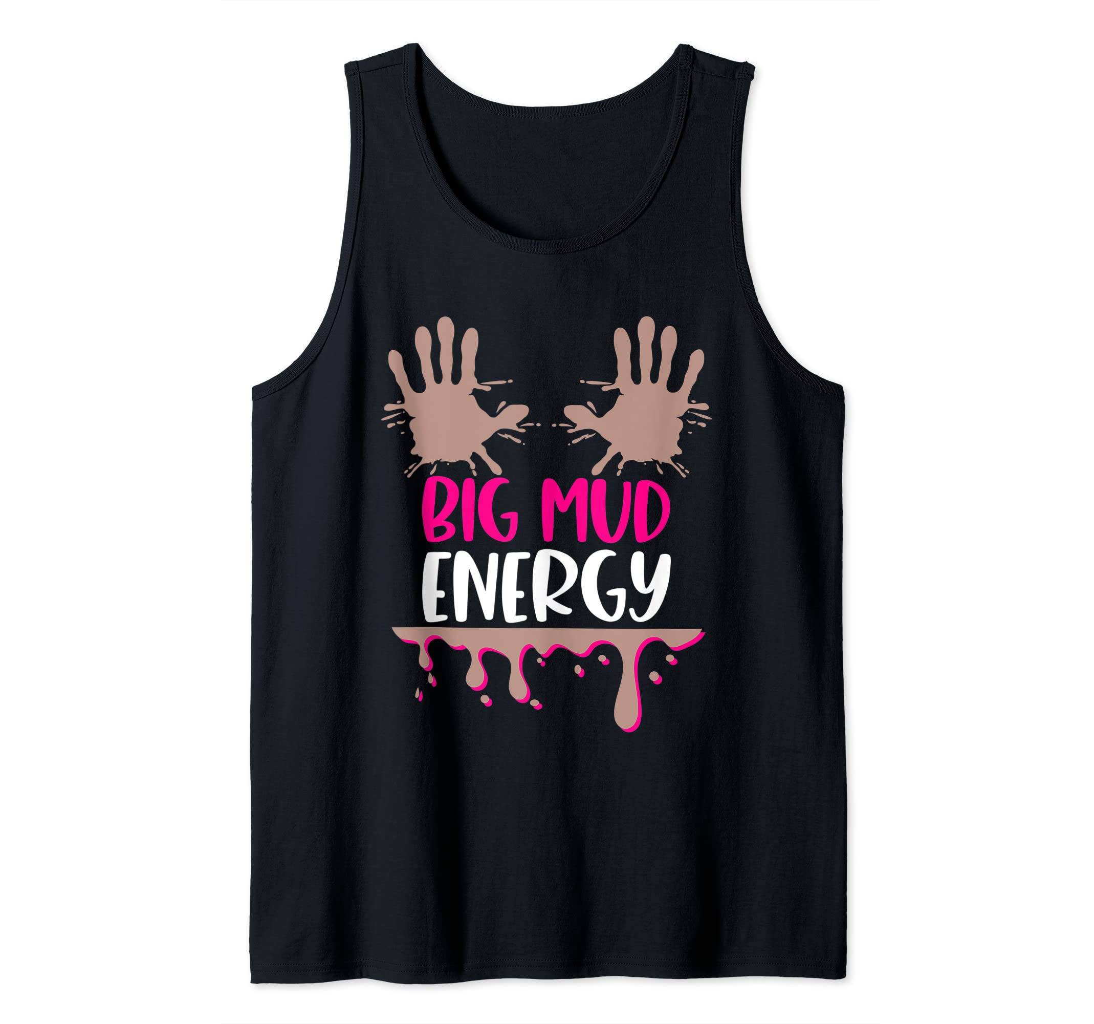 Amazon.com: Mud Run Team Women Big Mud Energy Mud Race Muddy Handprints ...