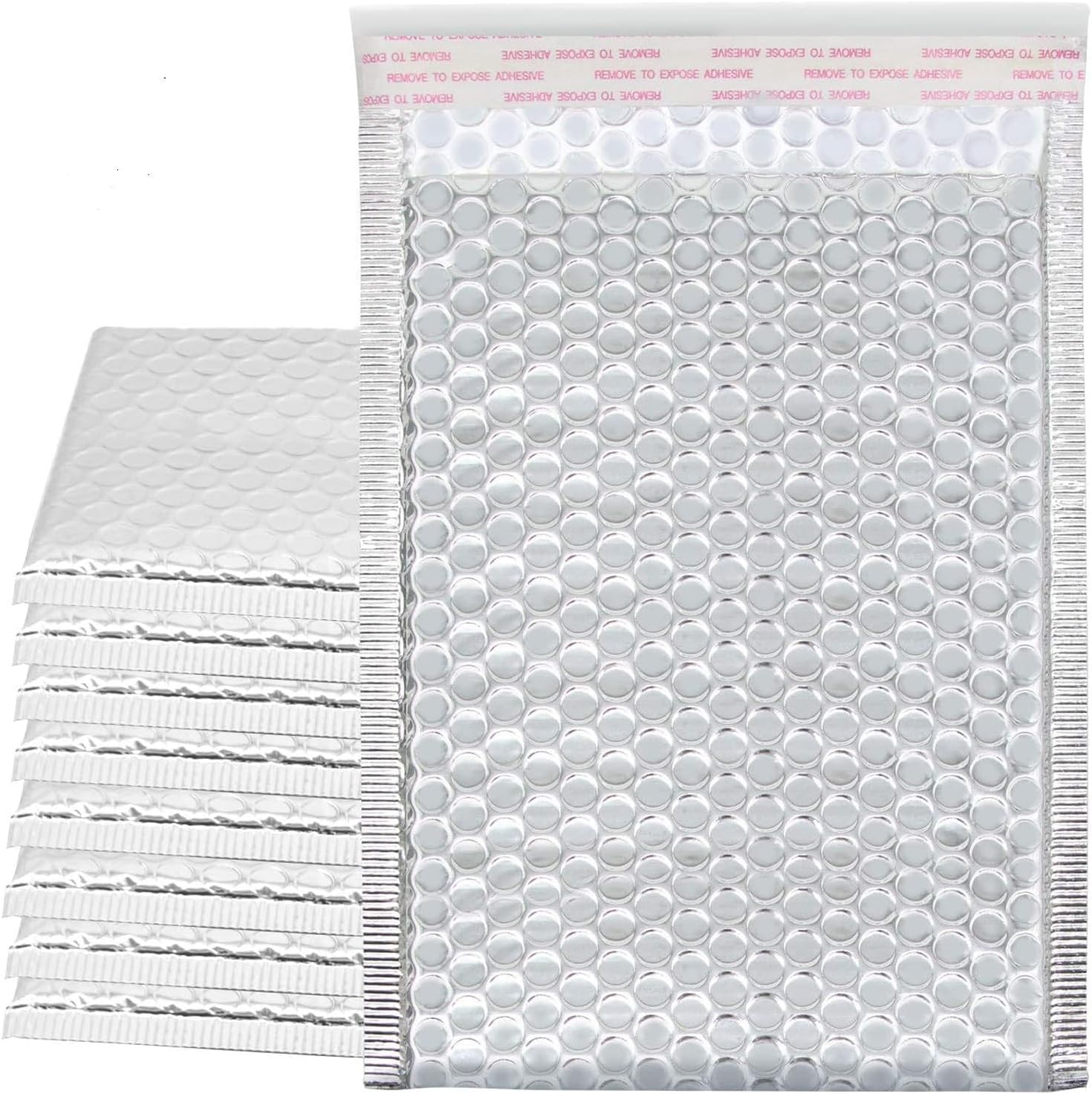 Amazon.com : YUENPUN 50 Pack 7 x 9 Inch Metallic Bubble Mailers, Silver ...