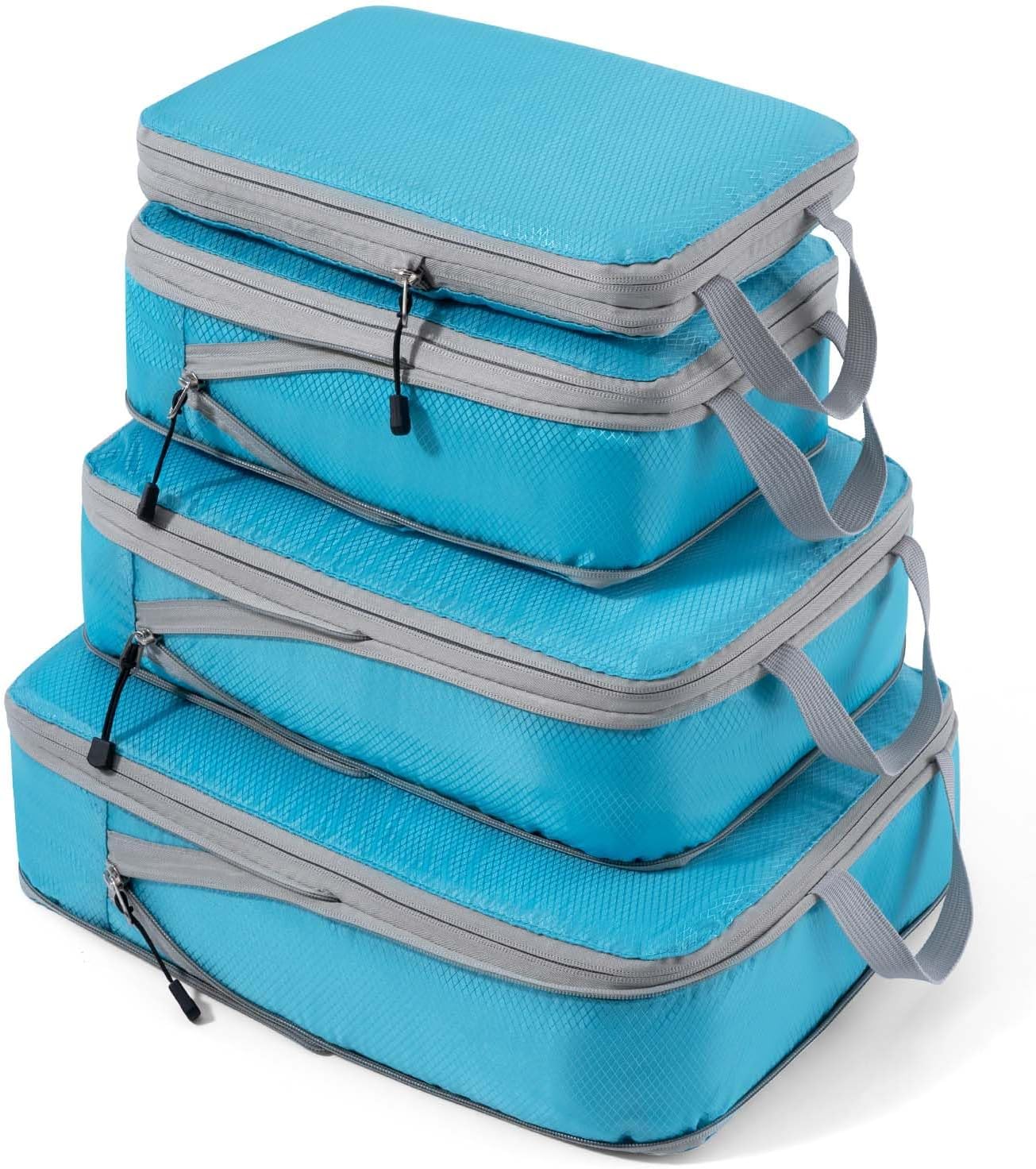 Meowoo Packing Cubes Compression Travel Organizer 4 Set Luggage ...