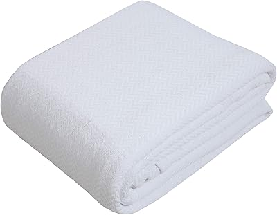Elivo 100% Cotton Hospital Thermal Blankets - Open Weave Cotton Blanket ...