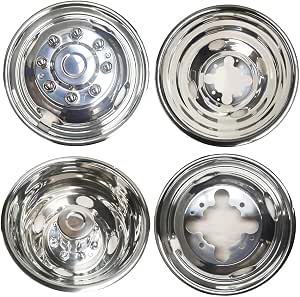 Amazon.com: Kucaruce 16" Polished Stainless Steel Dually Wheel ...